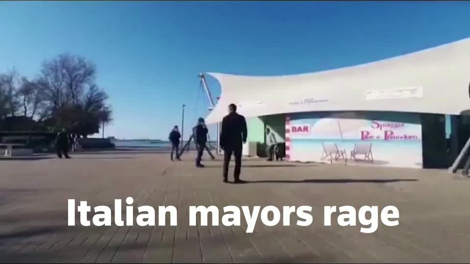 Angry Italian mayors rage at people ignoring lockdown rules | Reuters