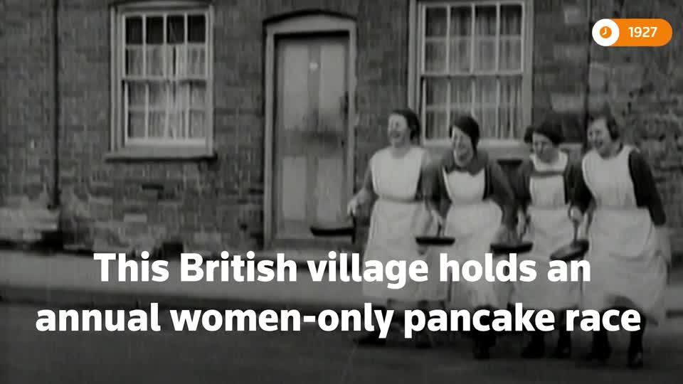 The British pancake race that's only for women | Reuters