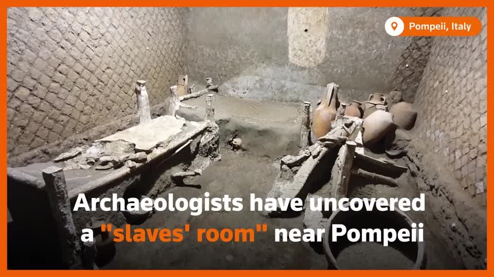 Archaeologists unearth 'slaves' room' near Pompeii | Reuters