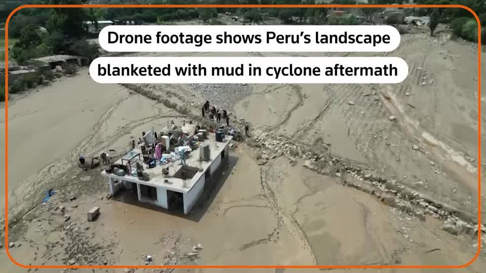 Footage shows destruction in Peru after powerful cyclone