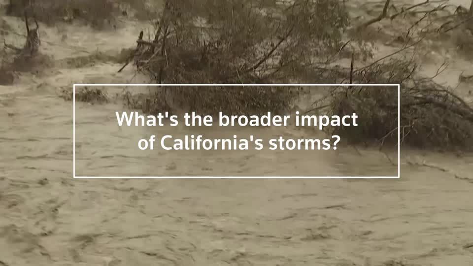 What's the broader impact of California's storms?