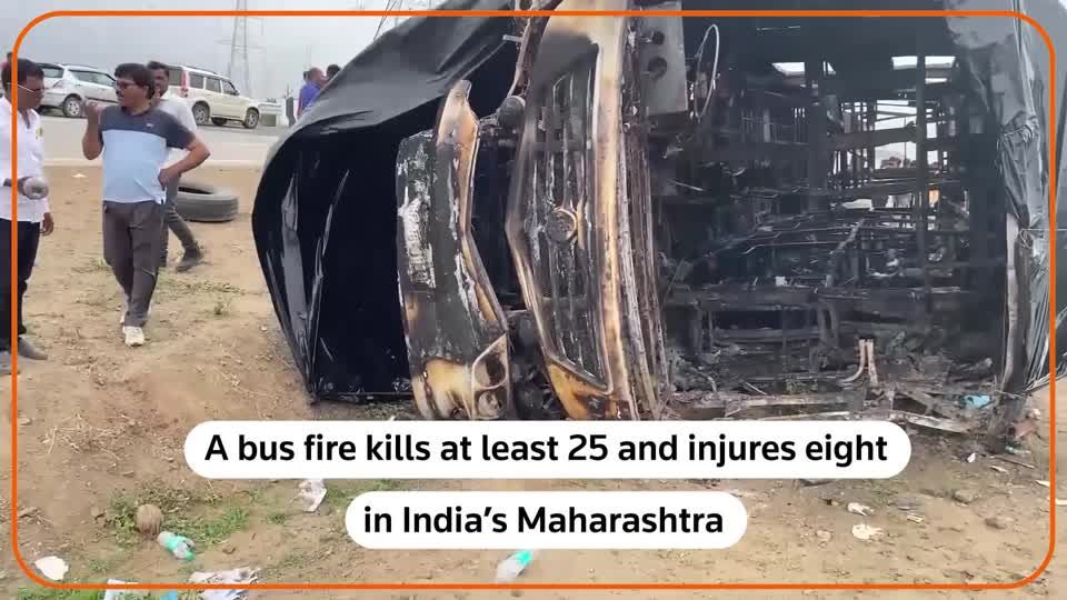 India bus fire kills at least 25, injures eight | Reuters