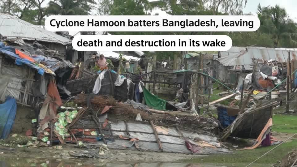 Cyclone Hamoon leaves destruction in Bangladesh | Reuters