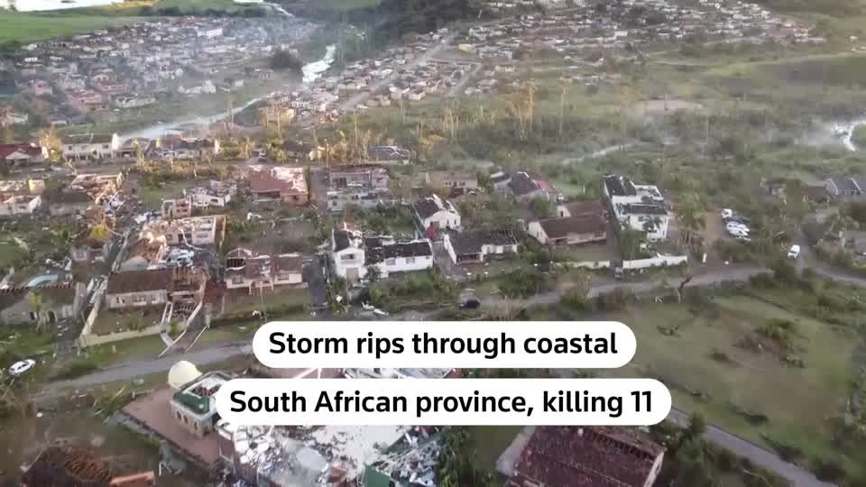 Storm rips through coastal South African province, killing 11 | Reuters