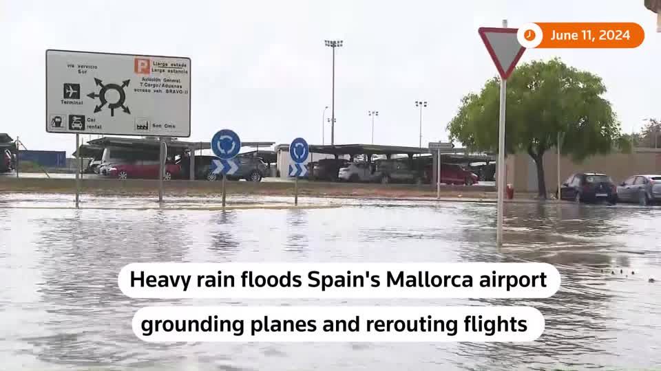 Heavy rains paralyse airport on Spanish island of Mallorca | Reuters
