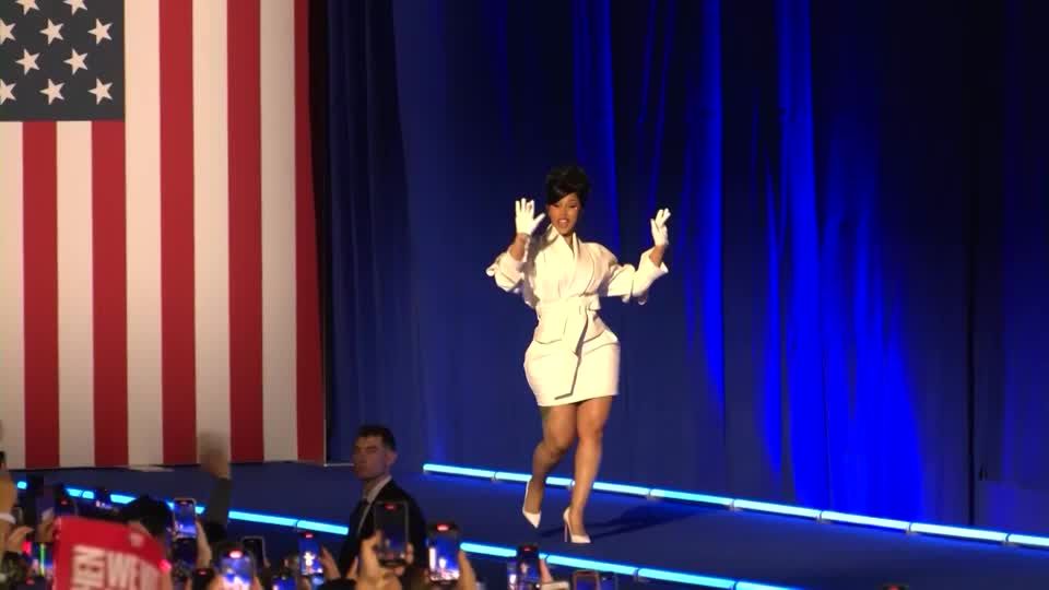 Cardi B joins Harris at Wisconsin rally, slams Trump | Reuters