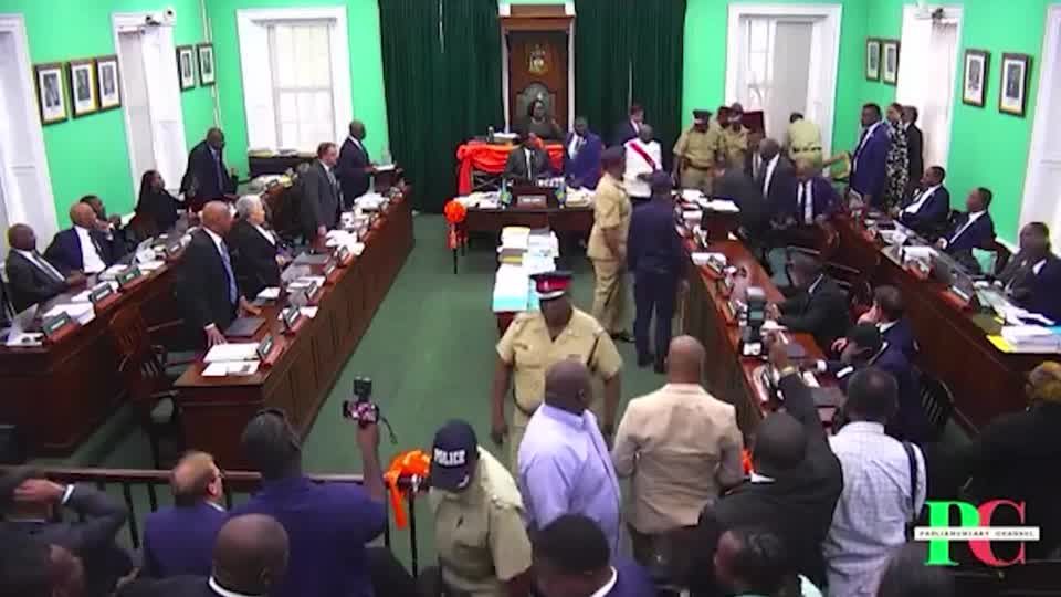 Bahamas suspends parliament after lawmaker throws symbolic mace out ...