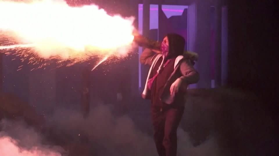 Use of fireworks is self-defense, Georgia's pro-EU protesters say | Reuters