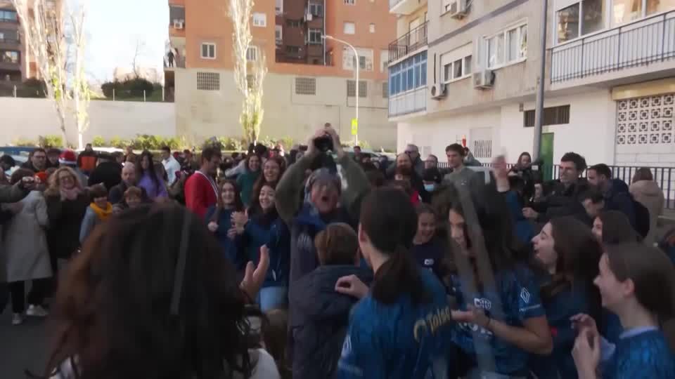 Lottery winners celebrate 'The Fat One' jackpot in Spain | Reuters