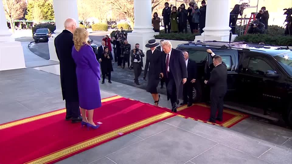 Bidens greet Trumps at the White House ahead of inauguration | Reuters