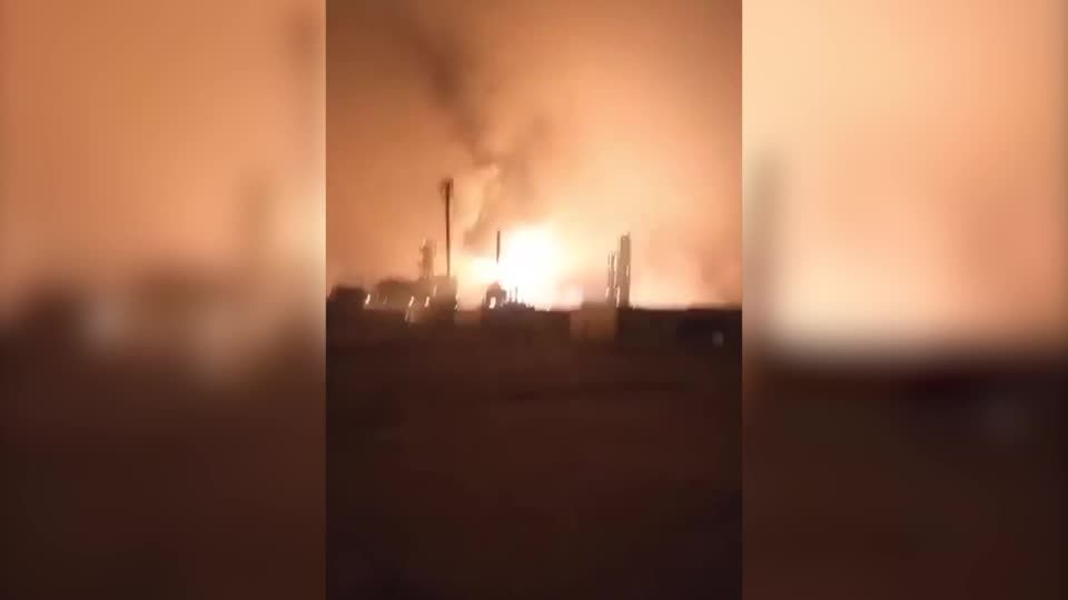 Ukrainian drone strikes trigger fires at major oil and gas facilities ...