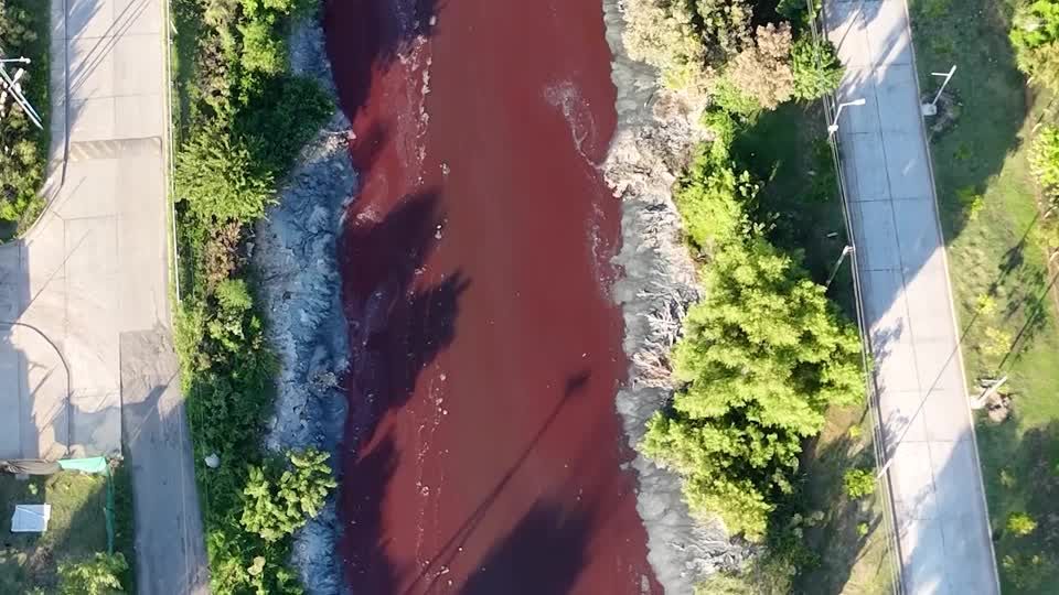 Argentine river turns blood red, causing local alarm | Reuters