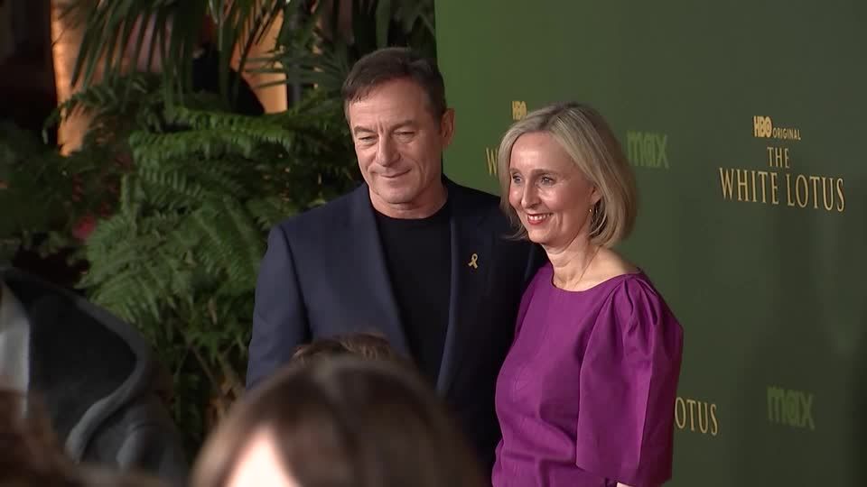 Jason Isaacs, Leslie Bibb talk 'The White Lotus' Season 3 | Reuters