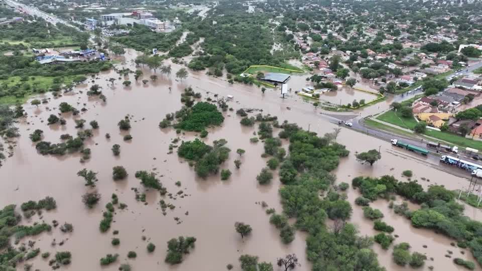 Drones show heavy flooding across Botswana's capital | Reuters