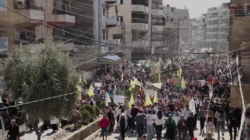 Hundreds of Syrians protest against new constitution | Reuters