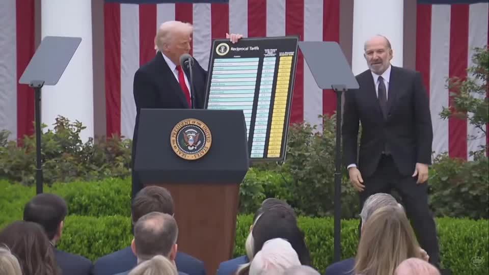 Watch Trump's full presentation of his tariff chart | Reuters