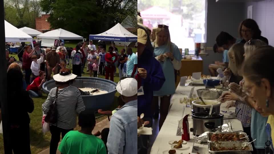 Grits pit, corn shelling at Georgia's National Grits Festival | Reuters