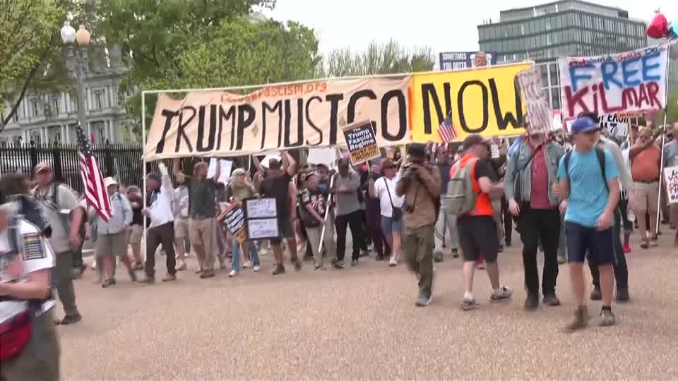 'Trump must go now': Thousands join protests across US | Reuters