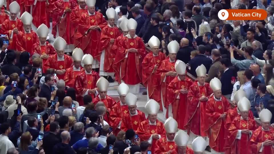 Cardinals arrive in St Peter's Basilica for pre-conclave mass | Reuters