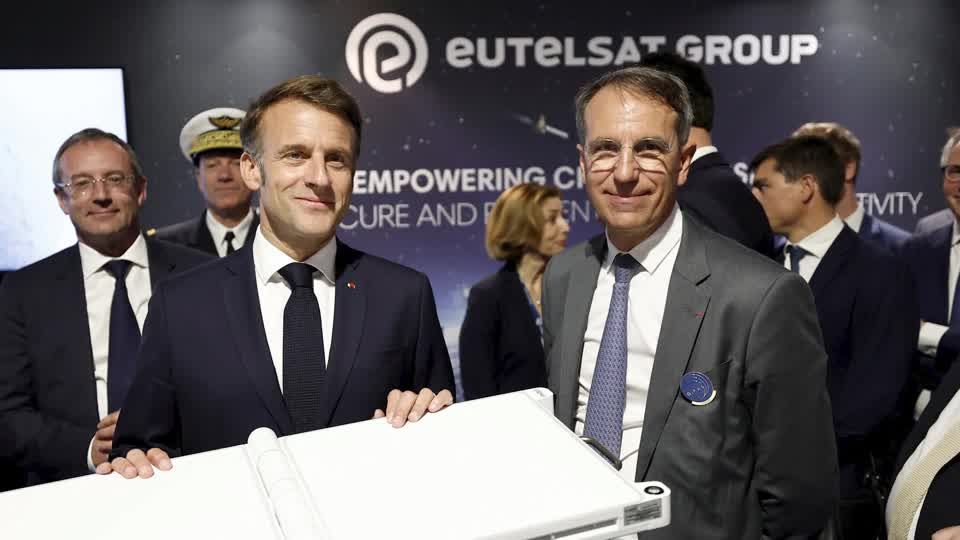 Macron urges Europe to ramp up space investment as Eutelsat climbs ...