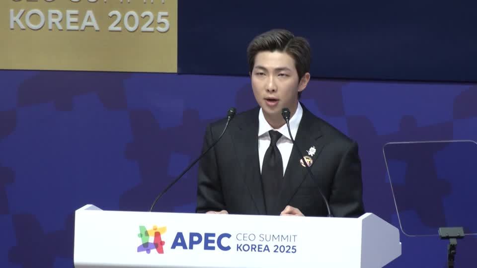 BTS rapper calls for 'no borders, no limitations' at Asia-Pacific trade ...
