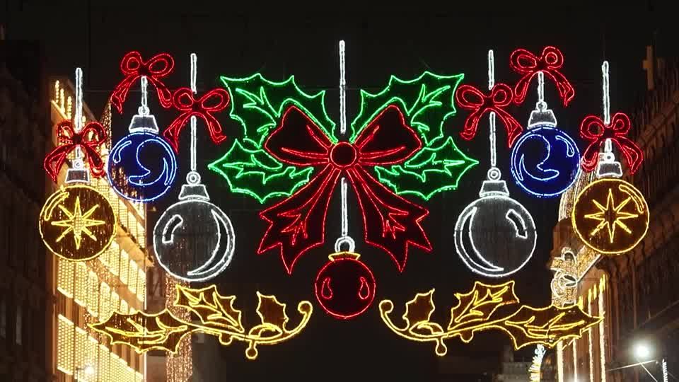 Mexico City's Zocalo switches on festive light displays | Reuters