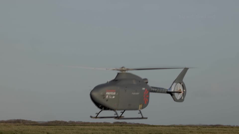 British Navy unveils first full-size autonomous helicopter | Reuters