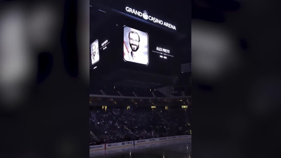 Minnesota nurse killed by federal agents remembered at hockey game ...