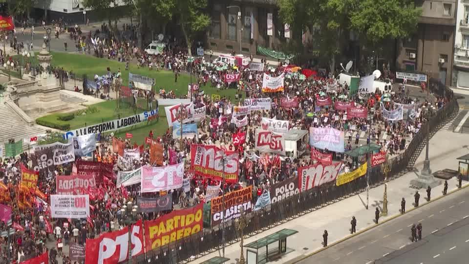 Argentinians protest, strike as Congress debates labor reforms | Reuters