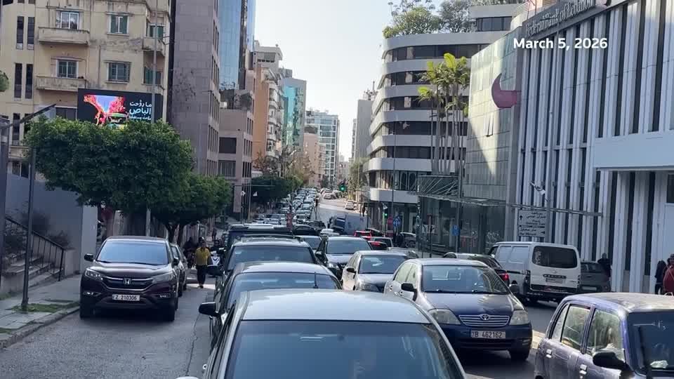Bumper-to-bumper traffic in Beirut after Israeli evacuation order | Reuters