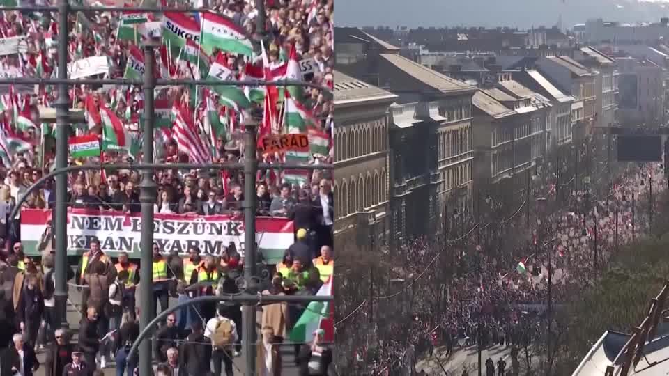 Hungary's feuding parties stage huge rallies ahead of April vote | Reuters
