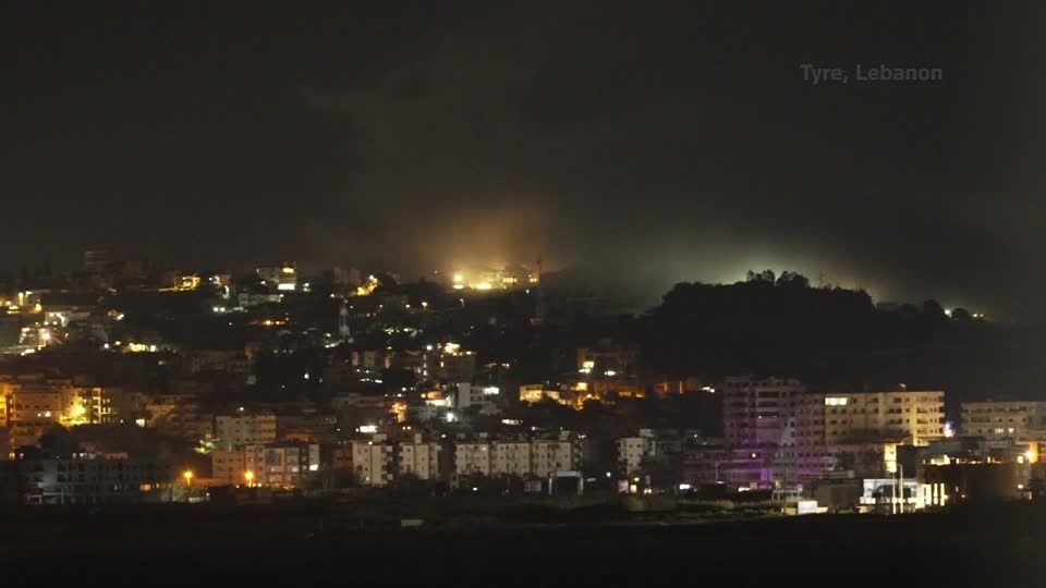 Fire lights sky in southern Lebanon after reported Israeli strike | Reuters