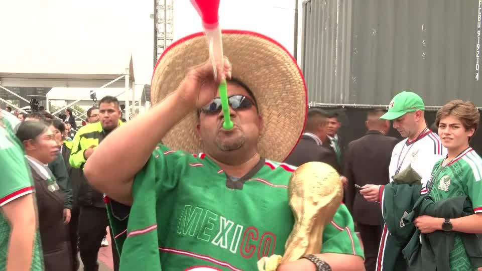 Jubilant soccer fans converge in Mexico for the World Cup kick-off ...